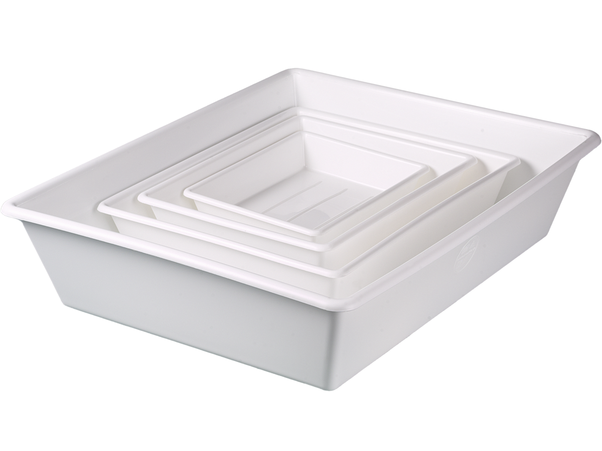 Laboratory trays / spill troughs set l weiss