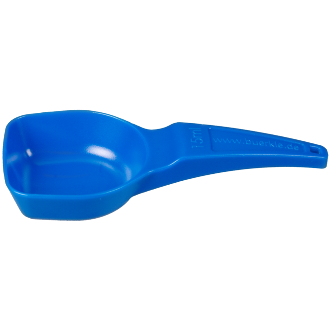 Measuring spoons, blue 15 ml 96 mm