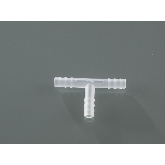 T-connectors PVDF farblos 7 mm